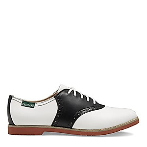Eastland Women's Sadie Oxford, Black/White, 11 Medium US
