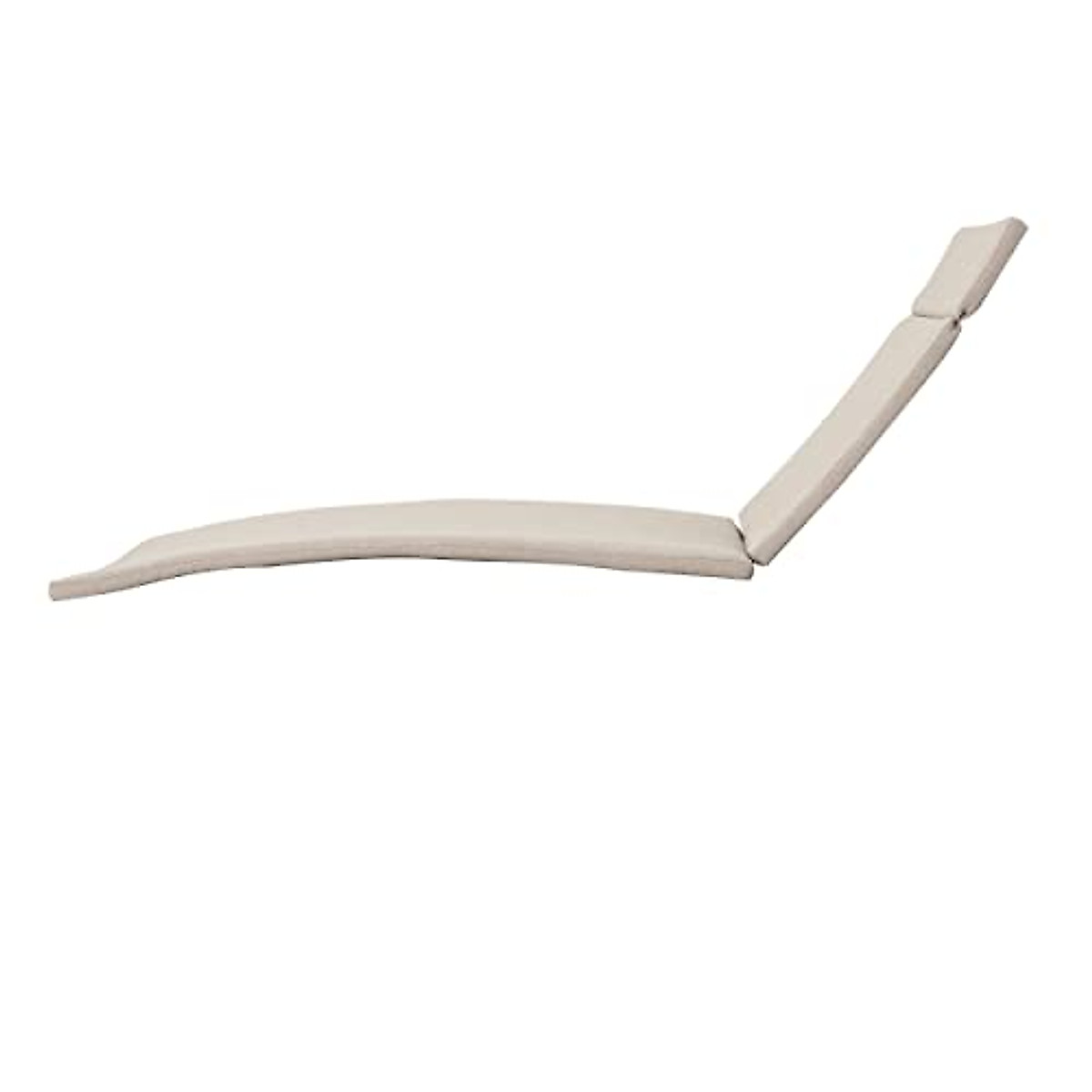 Christopher Knight Home Salem Outdoor Water Resistant Chaise Lounge Cushion, Textured Beige