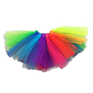 Adorable Rainbow Tutu Teddy Bear Clothes Outfit Fits Most 14" - 18" Build-A-Bear & Make Your Own Stuffed Animals