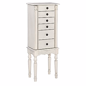 Powell Darcy Off White Jewelry Armoire