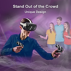 VRplix Latest Cover for Meta Quest 2 Accessories, Silicone Cover Set Compatible with Oculus Quest 2 Accessories Enhanced Oculus Quest 2 Skin, Unique Design Protective Cover