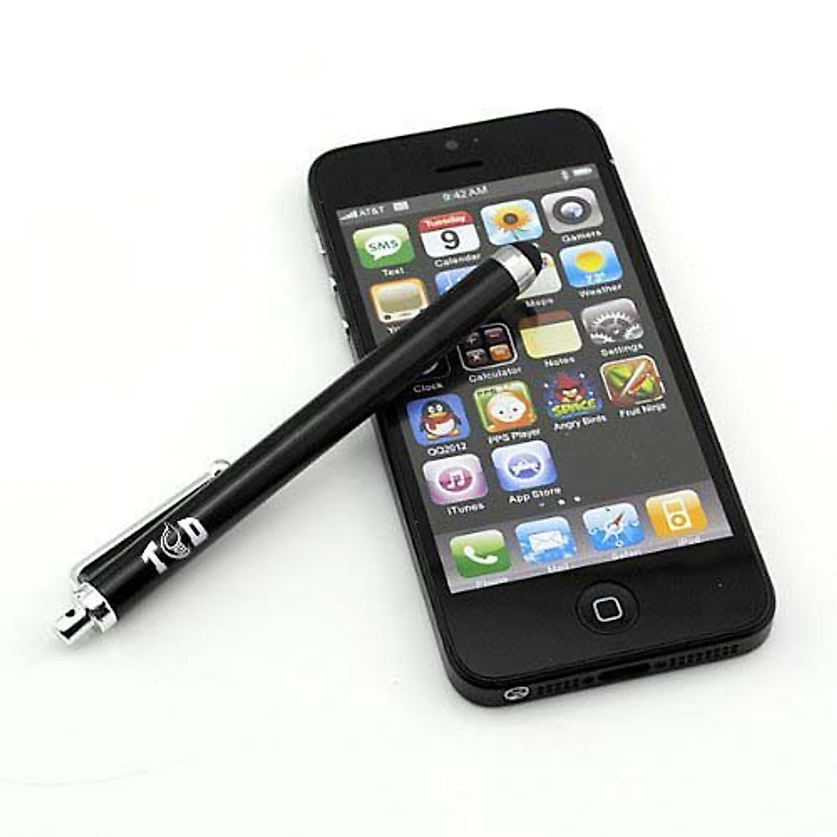 TCD 10 Pack Black High Precision Universal Capacitive Touch Screens Devices, Stylus Pens for Touch Screens Devices, Compatible with iPhone, iPad, Tablet, Touchscreen Laptop