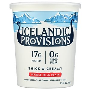 Icelandic Provisions 30 oz Traditional Skyr Yogurt, Whole Milk