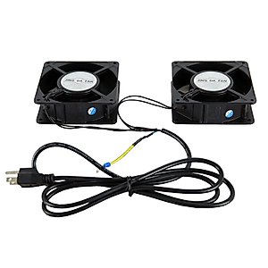 RAISING ELECTRONICS Server Cooling Cabinet Fan 110V Rack Mount 2 Pieces