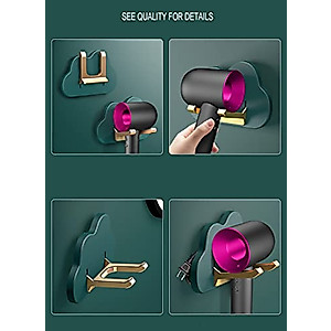 Hair Dryer Holder Wall Mounted Self Adhesive,Bathroom Hair Blow Dryer Rack, Hair Tool Organizer