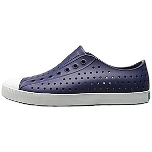Native Shoes, Jefferson, Lightweight Sneaker for Adults, Regatta Blue/Shell White, 7 M US Women/5 M US Men