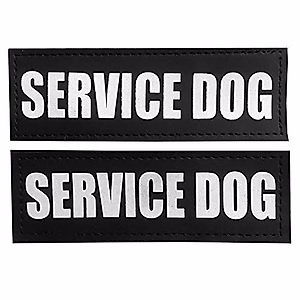 Fairwin Dog Patches for Service Dogs, Reflective and Removable Dog Tags for Service Vest Dog Harness
