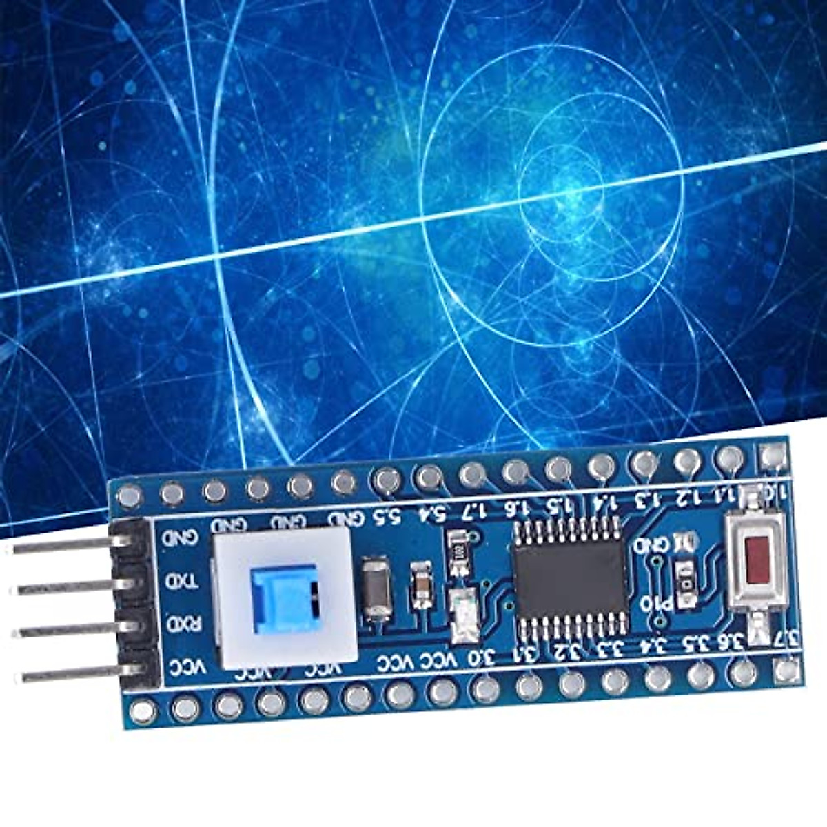 Core Boards Module, STC15W408AS Chip Easy Installation 6 Channel VCC GND LED Indicator High Speed Development Board for DIY
