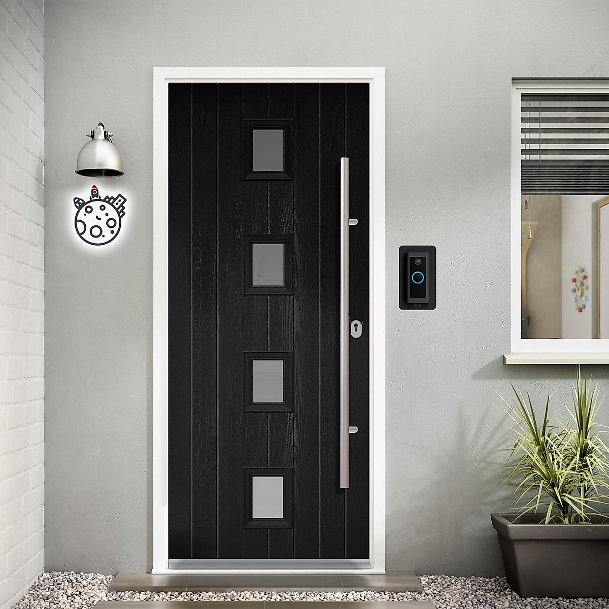 Wall Plate Compatible With RingWired Matt Finish Heavy Duty Perspex Plastic