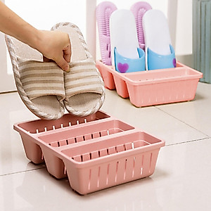 Shoe Rack Tray,Multi-Functional Shoe Tray, 2pcs Multi-functional Sneaker Storage Rack, Vertical Shoe Shelf Organizer, Spacious Shoe Holder Box, Space Saving Closet Shoe Rack For Closet Entrance Hall