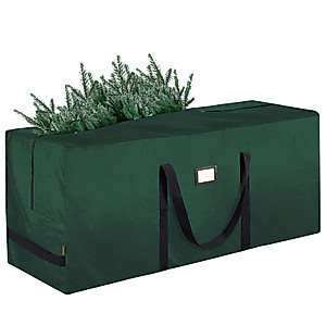 BALEINE 7.5 ft Extra Large Christmas Tree Storage Bag With Reinforced Handles and Dual Zippers for Wide Opening (Green)