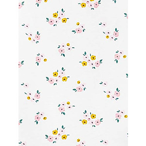 Simple Joys by Carter's Baby Girls' Sleeveless Bodysuit, Pack of 6, Multicolor/Dots/Floral/Stripe, 24 Months