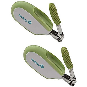 Safety 1st Steady Grip Infant Nail Clipper (Colors May Vary) (Pack of 2)