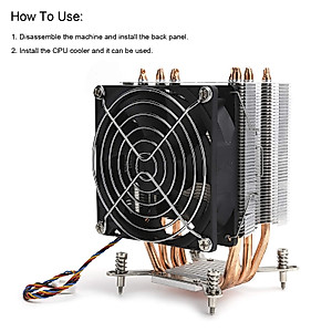 CPU Cooling Fan,CPU Cooler Heat Sink Cooling Fan for LGA2011 1366 1150 1151 1155 1156 Computer Supplies,CPU Heat Sink Fan with Strong Heat Dissipation
