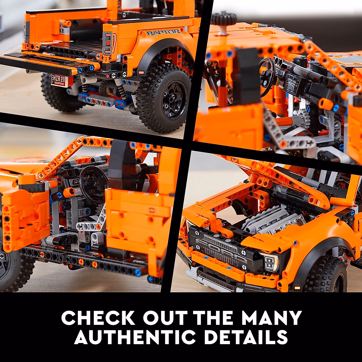 LEGO Technic Ford F-150 Raptor 42126 Model Building Kit; Enjoy an Immersive Build Recreating The Features and Functions of The Powerful Ford F-150 Raptor Pickup Truck (1,379 Pieces)