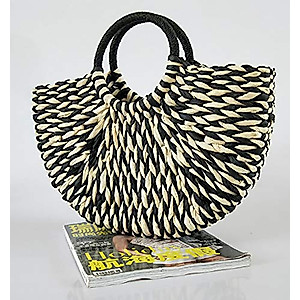 QZUnique Women's Summer Straw Tote Bag Without Lining Handbag Handwoven Shoulder Bag Hobo Purse