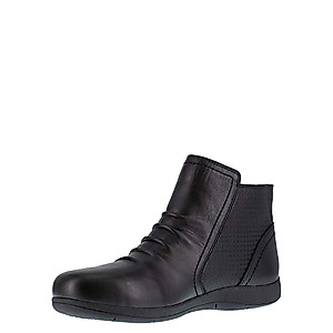 Rockport Works Daisey Women's Steel Toe Side-zip Boot Black - 8.5 Wide
