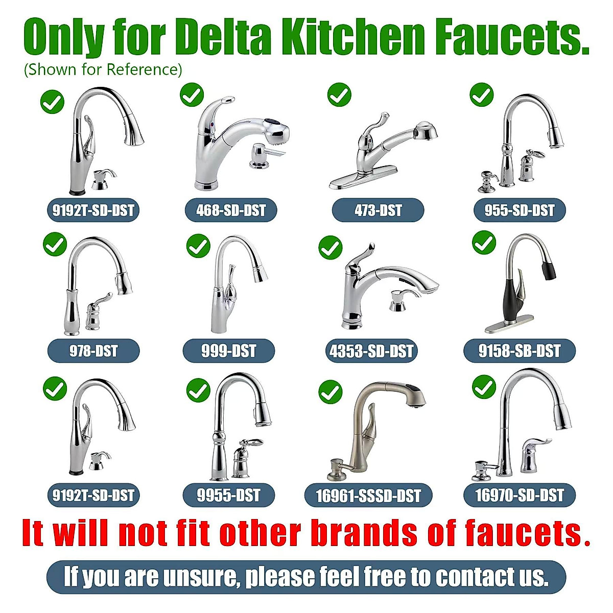 Faucet Hose for Delta Faucet Hose Replacement Parts,RP50390 RP62057 RP74608 Hose for Sink Kitchen Faucet Parts, Pull-Out and Pull-Down Fauct Hose Repair Kit, Brass Adapter, 59 Inch