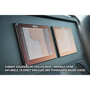 Simrad NSX 3007 - Chartplotter Fish Finder with Active Imaging 3-in-1 Transducer and C-MAP Discover X Charts, Black