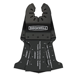 Rockwell RW8967.3 Sonicrafter Oscillating Multitool Extended Life Bimetal Wood & Nail End Cut Blade (3-Pack), 1-3/8"