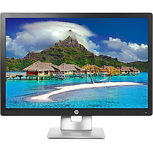 HP EliteDisplay E222 Full HD 22 Inch LED Monitor, 1080p at 60Hz, VGA, HDMI, Display Port, USB 2.0, 178 Degree Viewing Angle, 7ms Response Time, 250 Cd/m Brightness (Renewed), Black & Silver