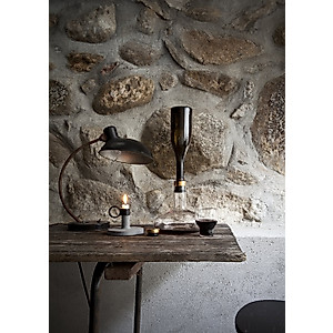 MENU Wine Carafe Decanter, Hand-Made 34 oz. Wine Decanter (Original Clear Steel) (Deluxe, Brass)