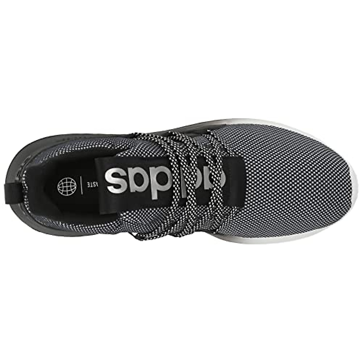 adidas Men's Lite Racer Adapt 5.0 Running Shoe, White/Black/White, 9.5