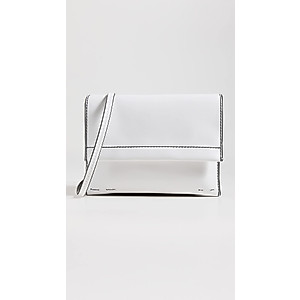 Proenza Schouler White Label Women's Accordion Flap Bag, Optic White, One Size