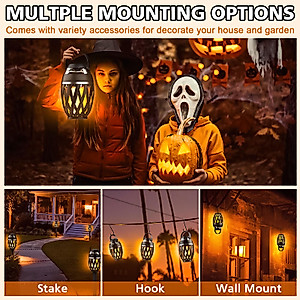 Xpoovv Outdoor Speakers Bluetooth Waterproof,Gifts for Men Women Dad Mom Father, LED Flame Speaker Portable Bluetooth Speakers with Stakes/Poles/Hook Loud Sound 24H Playtime for Patio/Party/Camping