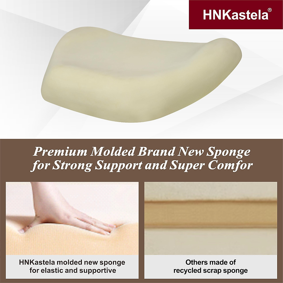 HNKastela Rolling Chair with Back Support - Height Adjustable Shop Stool with Wheels for Esthetician, Lash, Makeup, Computer, Classroom, Studio