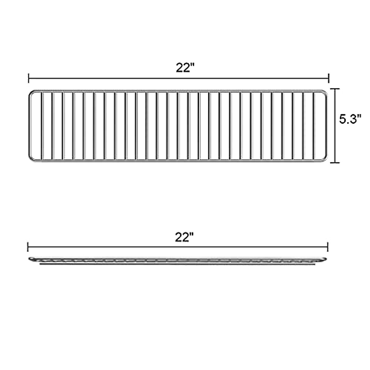 Grilling Corner Warming Rack Replacement for The Gravity Series 560 Digital Charcoal Grill + Smoker，Electroplated Silver，4-Pack