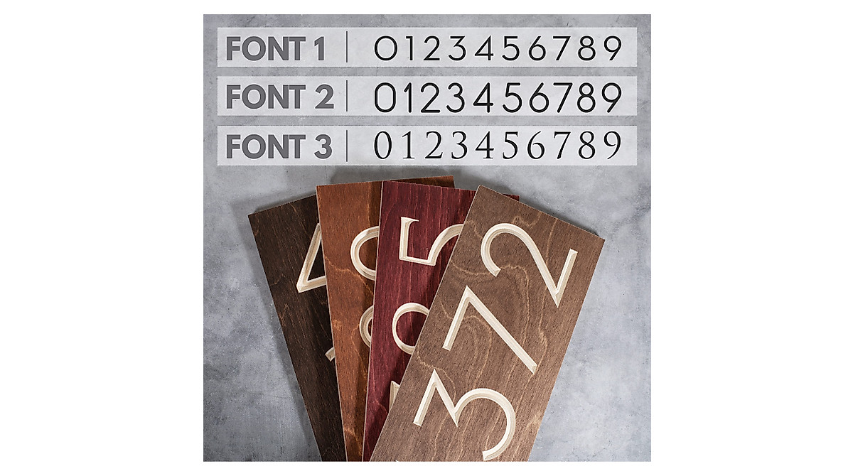 Modern House Numbers for Outside - Horizontal or Vertical Address Sign ...