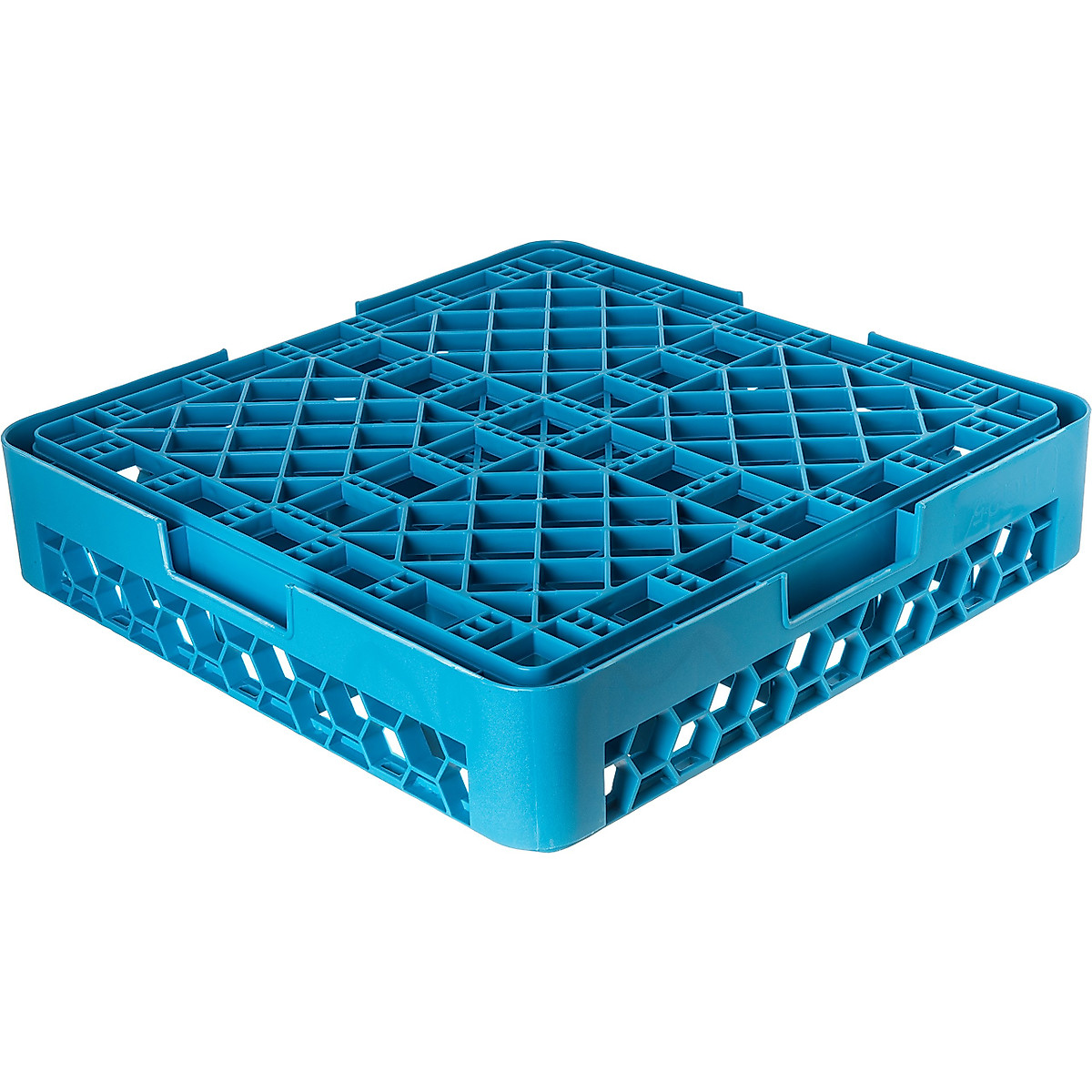 Carlisle FoodService Products RG2514 OptiClean 25 Compartment Glass Rack, 3.5" Compartments, Blue (Pack of 6)