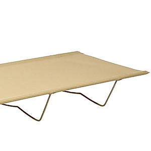 Kamp-Rite Economy Cot Compact Lightweight Indoor or Outdoor 1 Person Camping Sleeping Cot with 600D Carry Bag, Ideal for Outdoor Activities, Tan