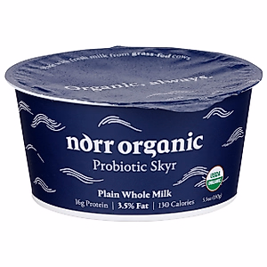 Norr Organic Organic Plain Whole Milk Skyr, 5.3 OZ