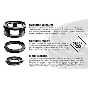 Half-Barrel Keg Stacker - Safely Stack Half-Barrel Kegs (Most Common Keg Size) with these Durable Stacking Rings. Keg Stackers Will Double Your Walk-In Cooler's Floor Space.