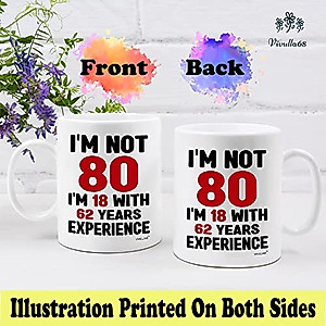 Vivulla68 80th Birthday Gifts for Women Men, 80 Year Old Birthday Gifts for Women Men, 1943 Birthday Gifts for Women Men, Gifts for 80 Year Old Woman Birthday, 80 Birthday Gifts for Women Men