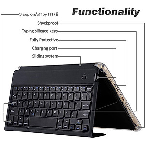 valkit 2017/2015- Smart Keyboard Folio for iPad Pro 1st & 2nd Gen, 12.9 InchKeyboard Case with Pencil Holder