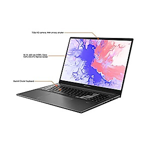 ASUS VivoBook Pro 16X 16 OLED 4K UHD WQUXGA (3840 x 2400) Slim Laptop Core i7-11370H NVIDIA GeForce RTX 3050 Backlit KB 100% DCI-P3 Pantone Win11 Pro w/HDMI (16GB RAM | 2TB SSD)