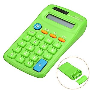 PATIKIL Small Pocket Calculator, 2 Pack Basic Handheld Calculator 8 Digit LCD Display Four Function Battery Powered for Desktop Home Office, Green