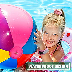 BuggyBands 2 Pack Mosquito Bracelet with 4 Essential Oils Refills, Waterproof Wristbands for Kids & Adults, Natural Deet-Free Resealable,Safe Indoor Outdoor Protection (Pink-Yellow)