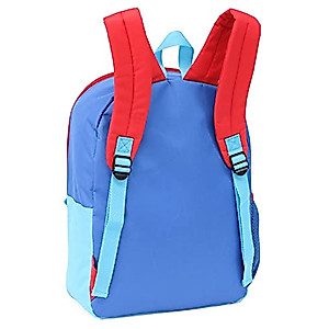 Marvel 16'' Full Size Spidey and His Amazing Friends Backpack Lunchbox Set Bookbag School Set, Blue/Red