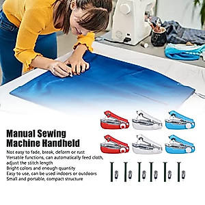 Mini Sewing Machine, Handheld Portable Hand Sewing Machine Handheld Sewing Machine Anti Rust Mini Portable Stitch Stapler for Home Outdoor Travelling