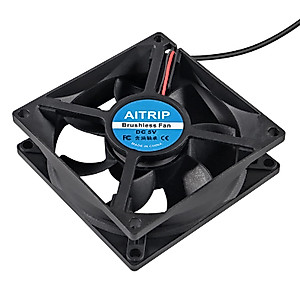 AITRIP 2PCS 80mm USB Fan 5V Brushless 8025 80x25mm for Cooling DIY PC Computer Case 3D Printer CPU Coolers Radiators
