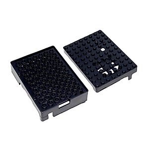Raspberry Pi 4 Case - Pi-Blox Enclosure (Black)
