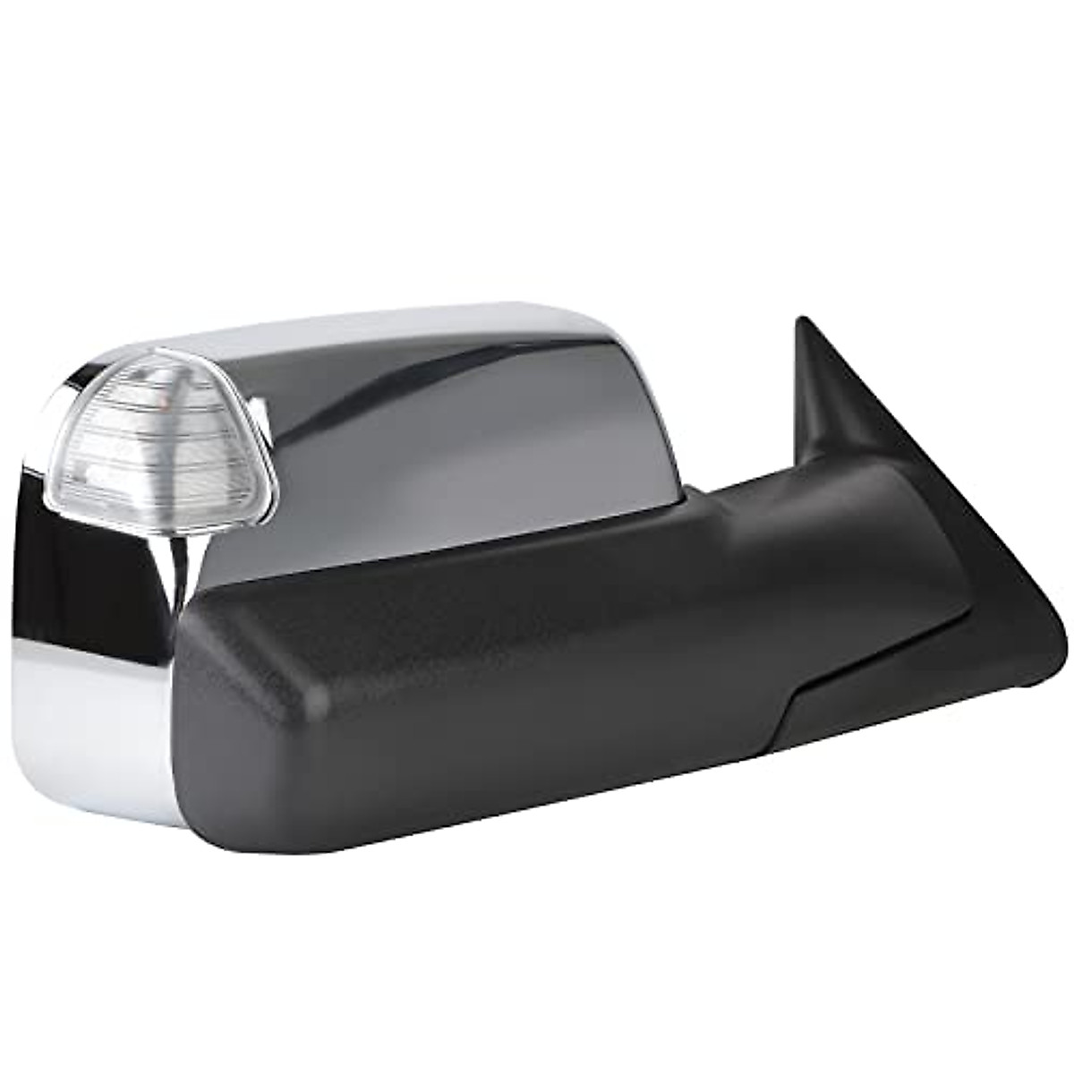 ANPART A Pair of Towing Mirrors Replacement Fit for 1998-2001 for Dodge for Ram 1500 for Ram 2500 for Ram 3500 Truck Pickup Tow Mirrors Power Adjusted Heated Turn Signal Light Chrome Housing