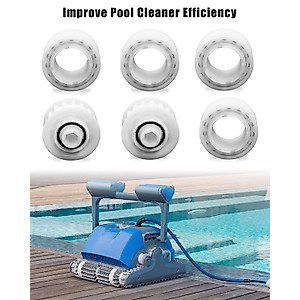 TIKSCIENCE Guide Wheels 4 Pack with 2 Pully Gears Replace 3884997-R6 Fit for Maytronics Nautilus CC Plus M400 M500 DLX 4 DLX 5 Premier Pool Cleaner