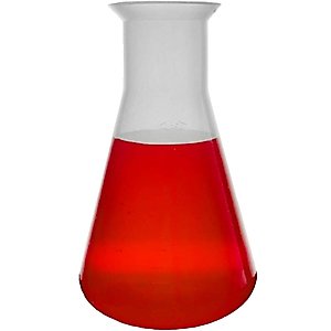1000ml Erlenmeyer Flask, Polypropylene, No Cap, Molded Graduations, Karter Scientific 230D4 (Single)