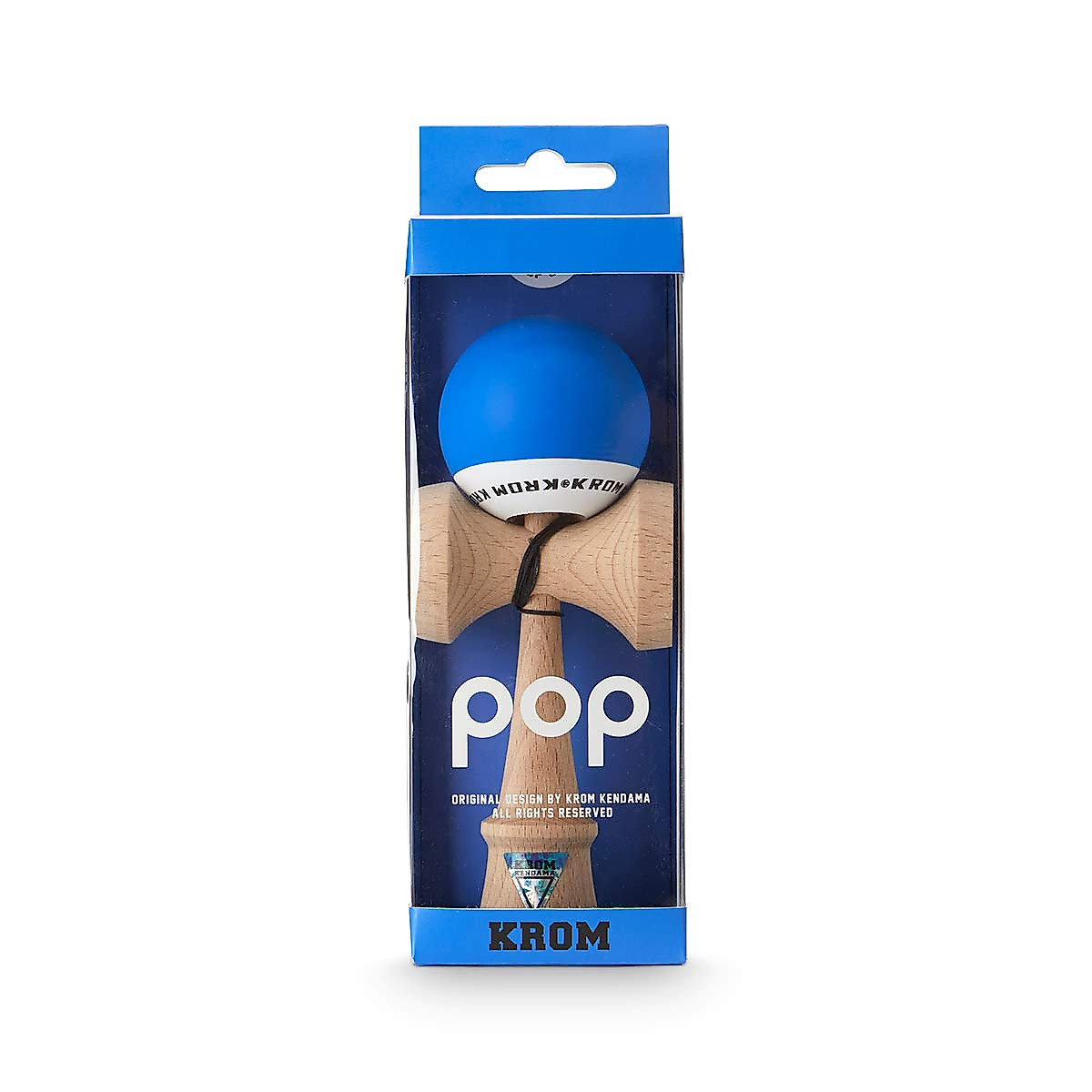 KROM Kendama POP Dark Blue – Smooth Texture and Flawless Balance – Enhanced Cognitive Skills – Improved Balance, Reflexes, and Creativity – Kendama Pro Model for Beginners and Experts