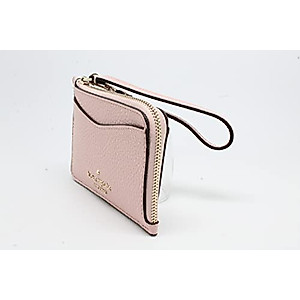 Kate Spade New York Leila Leather Card Holder Wristlet Rose Smoke
